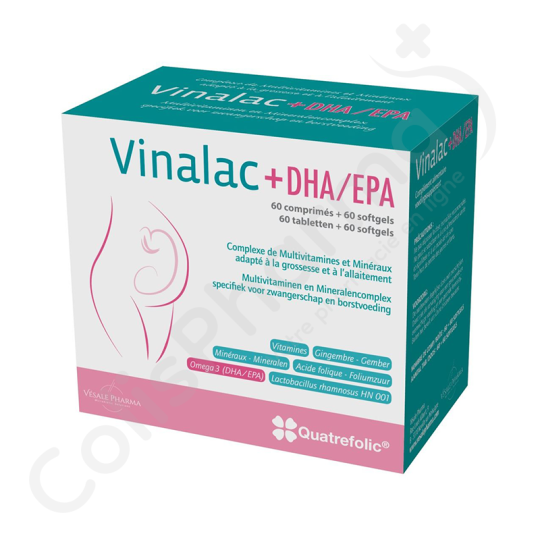 Vinalac +DHA/EPA - 60 comprimés + 60 softgels - ColisPharma