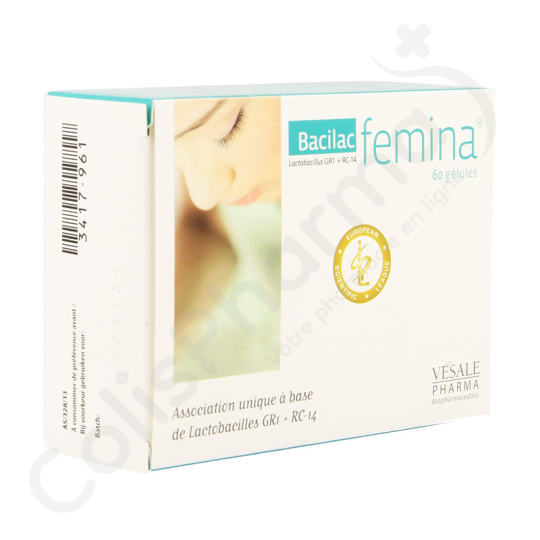 Bacilac Femina - 60 capsules - ColisPharma