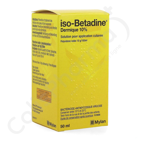 Iso-Betadine Dermicum 10% - 50 ml - ColisPharma