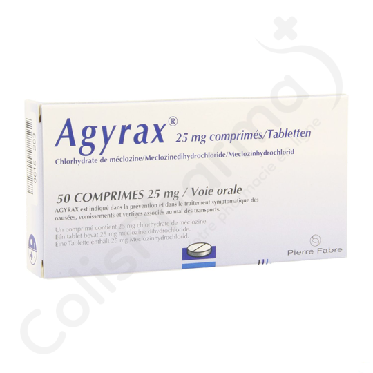 Agyrax 25 mg - 50 tabletten - ColisPharma