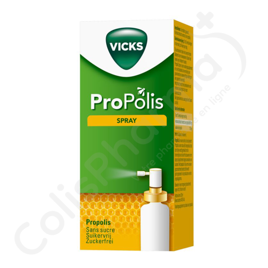 Vicks Propolis Spray Pour La Gorge - 20 ml - ColisPharma