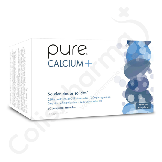 Pure Calcium+ - 60 comprimés à croquer - ColisPharma