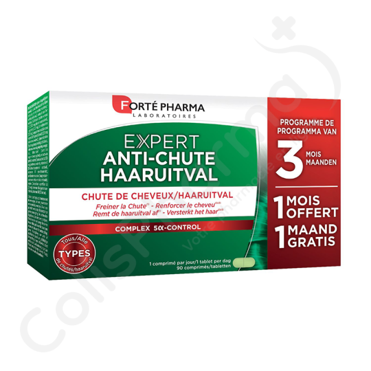 Forté Pharma Expert Cheveux Anti-Chute 90 comprimés - ColisPharma