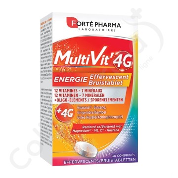 Forté Pharma MultiVit' 4G Energie - 30 bruistabletten