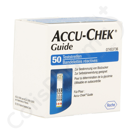Accu-Chek Guide - 50 bandelettes réactives - ColisPharma