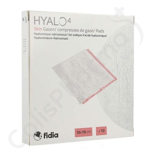 Hyalo 4 Skin Compresse de gaze 10 x 10 cm - 10 pièces - ColisPharma