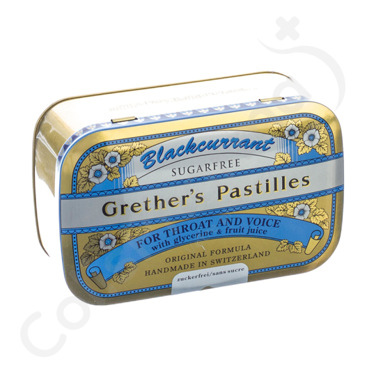 Grether's Pastilles Pour La Gorge Cassis Sans Sucre - 110 g - ColisPharma
