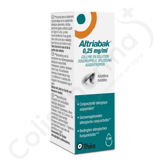 Altriabak 0,25 mg/ml - Collyre 5 ml - ColisPharma