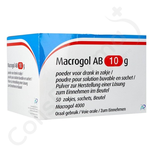 Macrogol AB 10 g - 50 sachets - ColisPharma