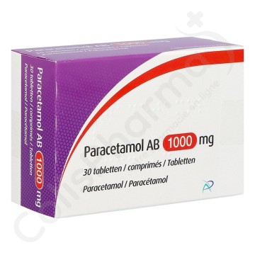 Paracétamol AB 1 g - 30 comprimés - ColisPharma