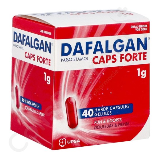Dafalgan Caps Forte 1 g - 40 capsules - ColisPharma