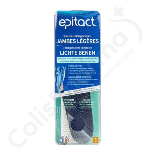 Epitact Semelles Thérapeutiques Jambes Légères - 36/38 - ColisPharma