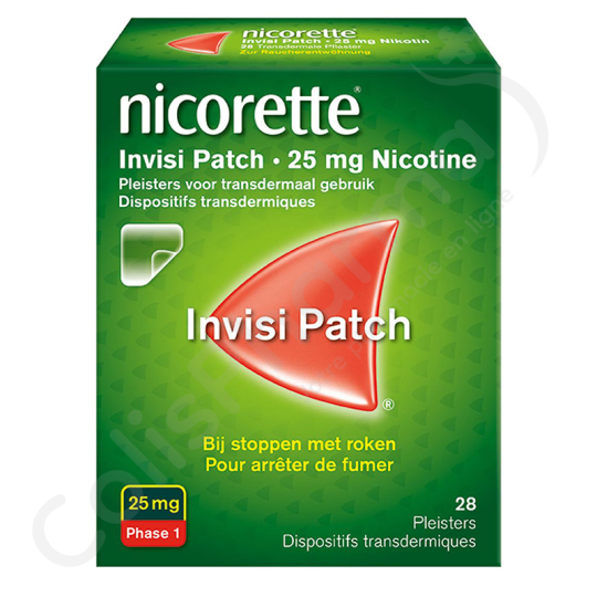 Nicorette Invisi Patch 25 mg - 28 pleisters - ColisPharma