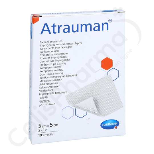 Atrauman 5 cm x 5 cm - 10 compresses grasses - ColisPharma