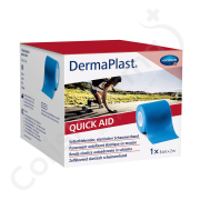DermaPlast Quick Aid Blauw Verband 6 cm x 2 m - 1 rol - ColisPharma